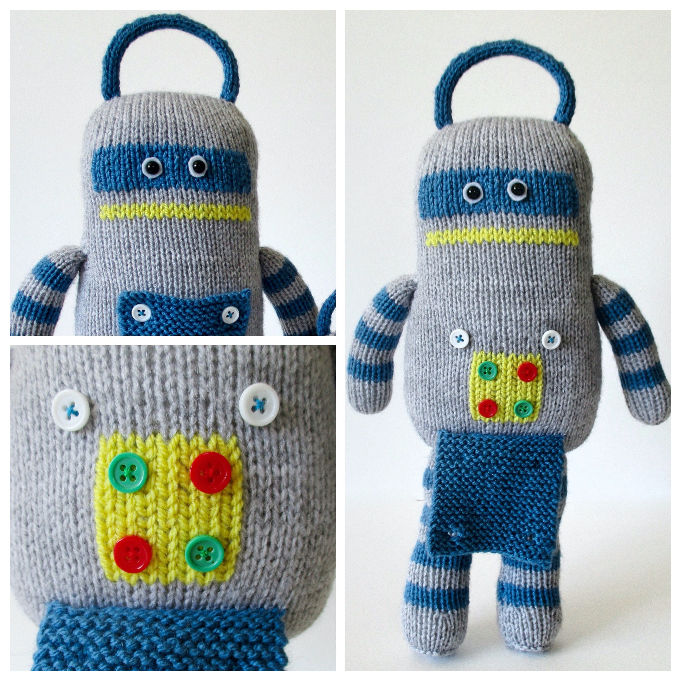 Robots Toy Knitting Patterns - Etsy Australia