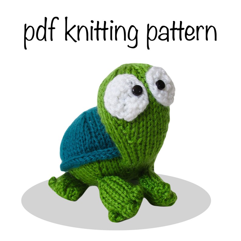 Spencer the Tortoise Toy Knitting Pattern - Etsy