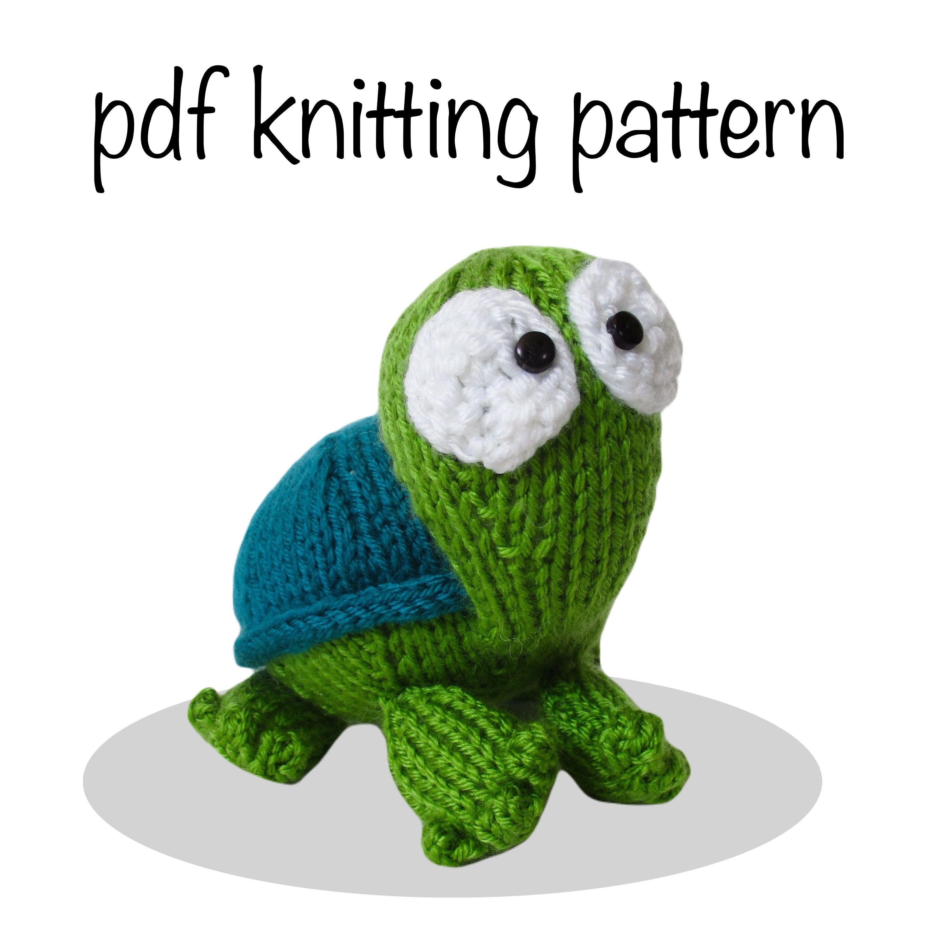 Spencer the Tortoise Toy Knitting Pattern - Etsy Canada
