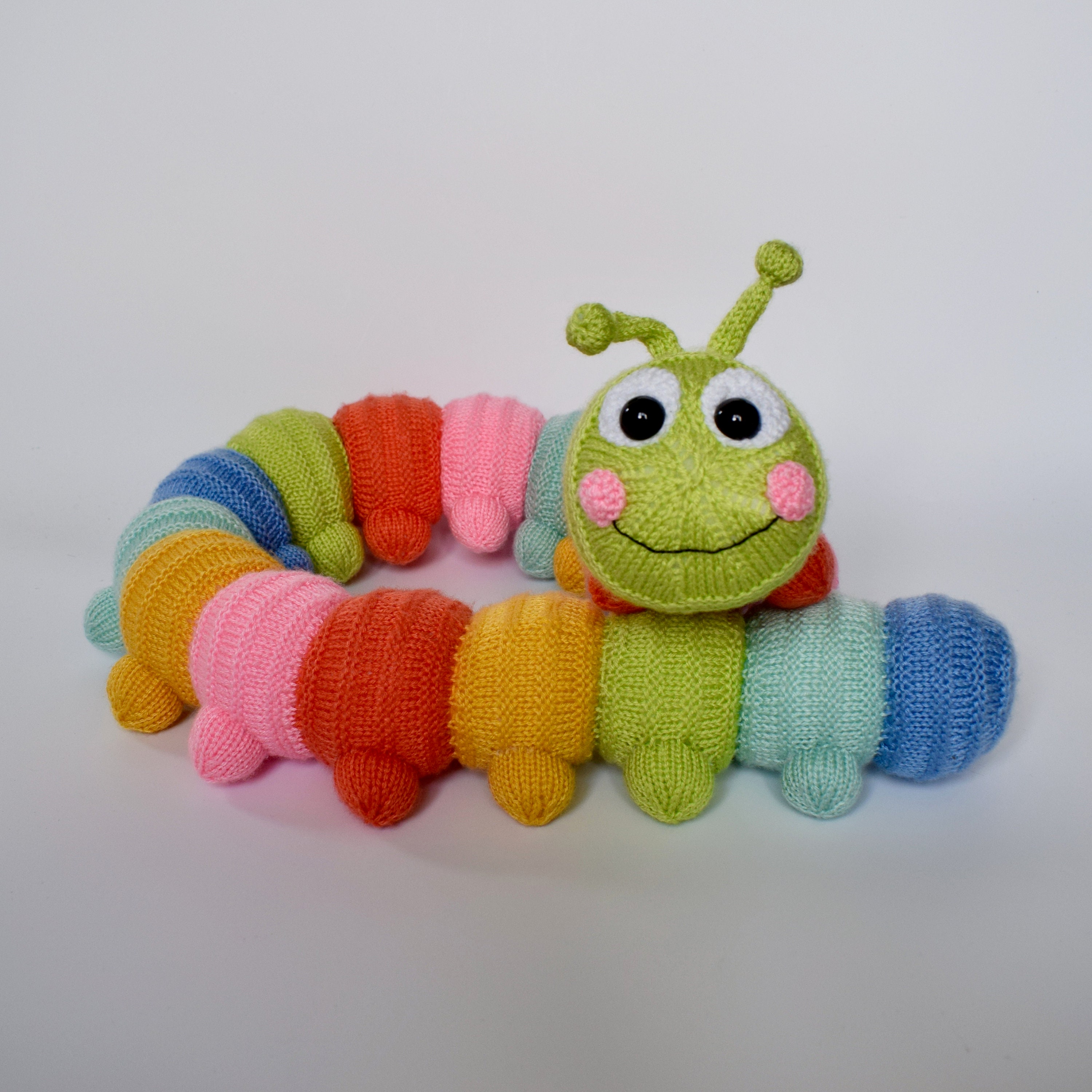 Cuddly Caterpillar Toy Knitting Pattern - Etsy