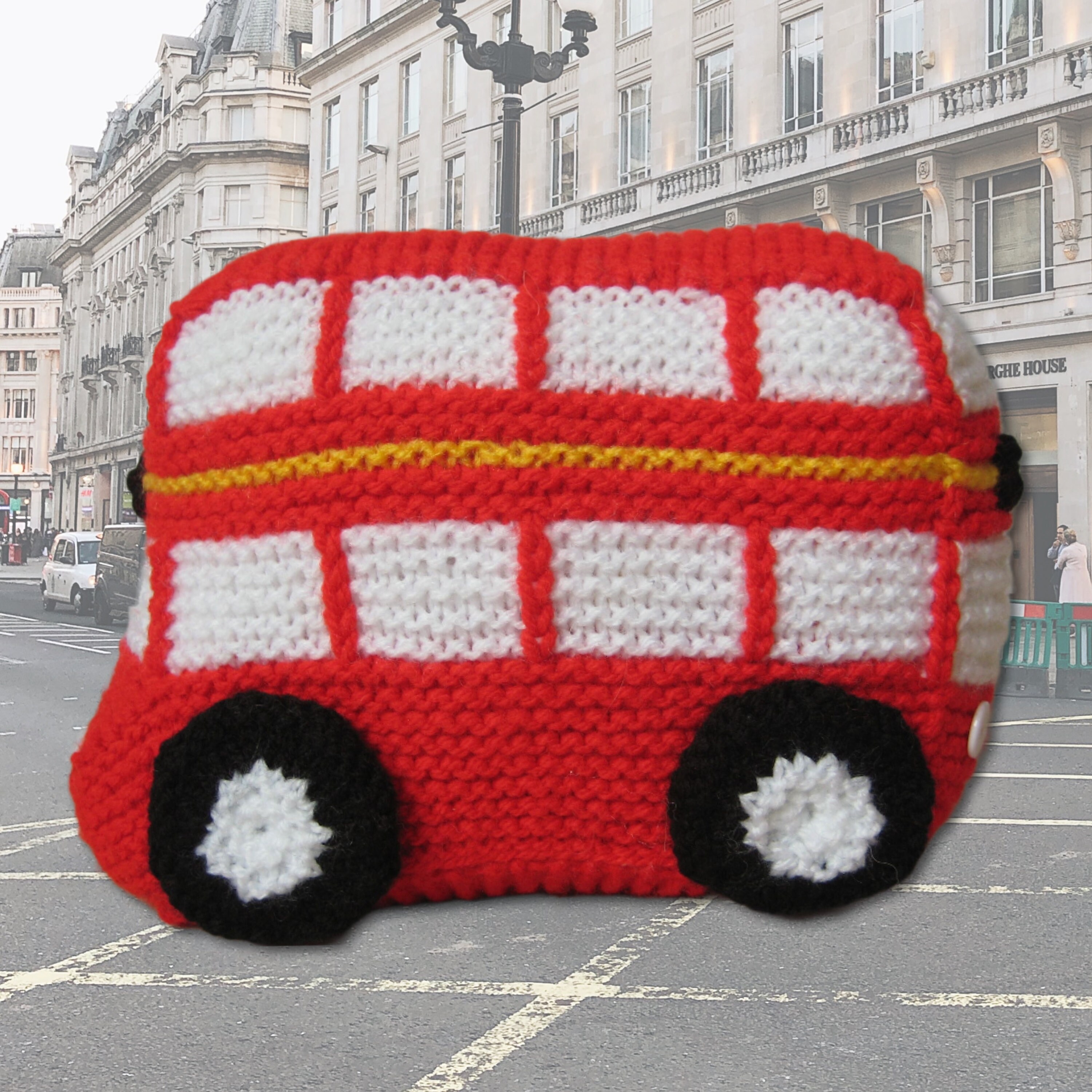 London Bus Toy Knitting Pattern - Etsy