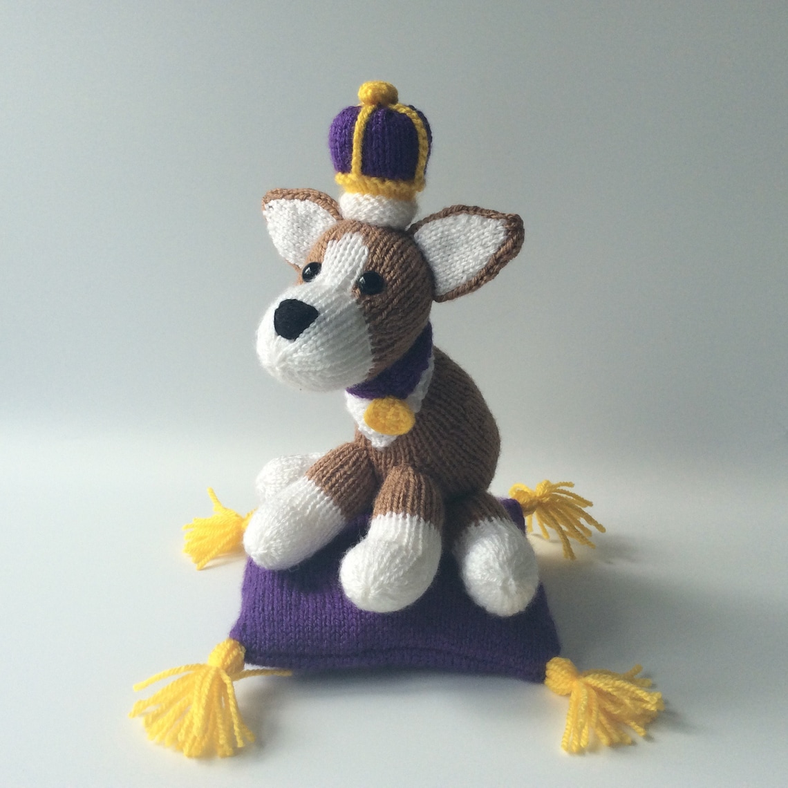 Monty the Corgi Toy Knitting Pattern - Etsy