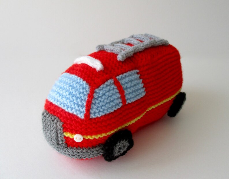 Emergency Vehicles toy knitting patterns | Etsy