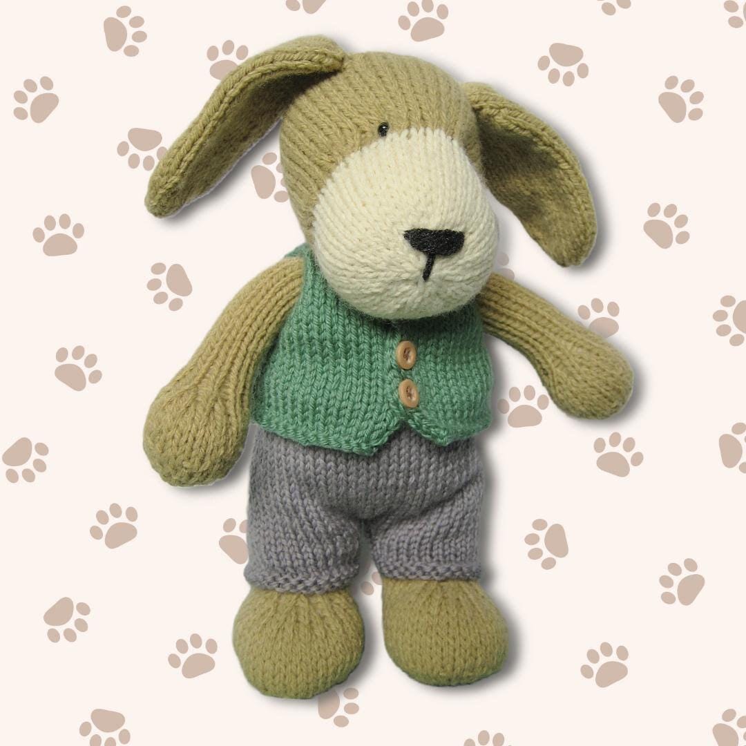 Puppy Toy Knitting Pattern - Etsy
