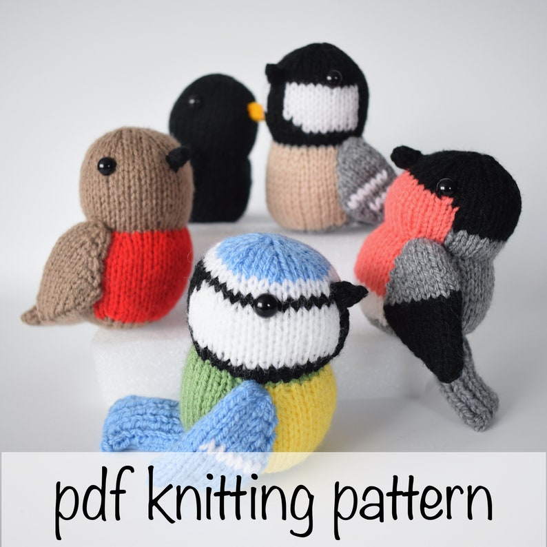 British Birds Toy Knitting Patterns - Etsy