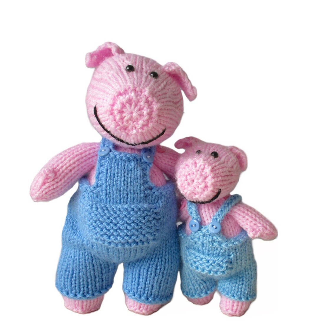 Pop and Pip Pigs Toy Knitting Patterns - Etsy UK