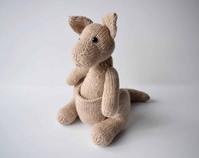 Josie and Roo Kangaroo toys knitting pattern | Etsy