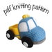 Toy Truck Knitting Pattern - Etsy