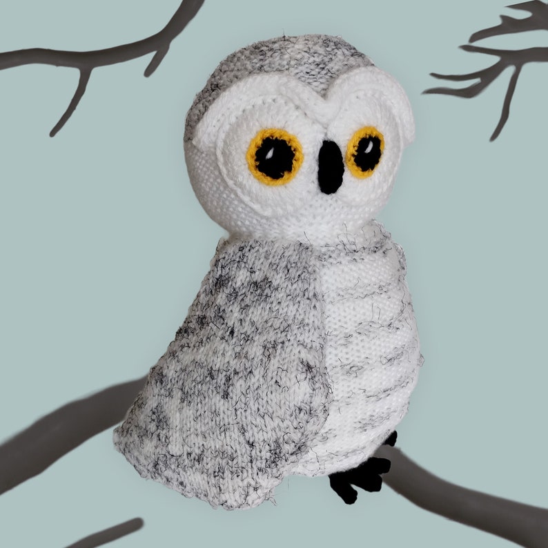 Twit Twoo Snowy Owl Toy Knitting Pattern PDF Digital Download - Etsy