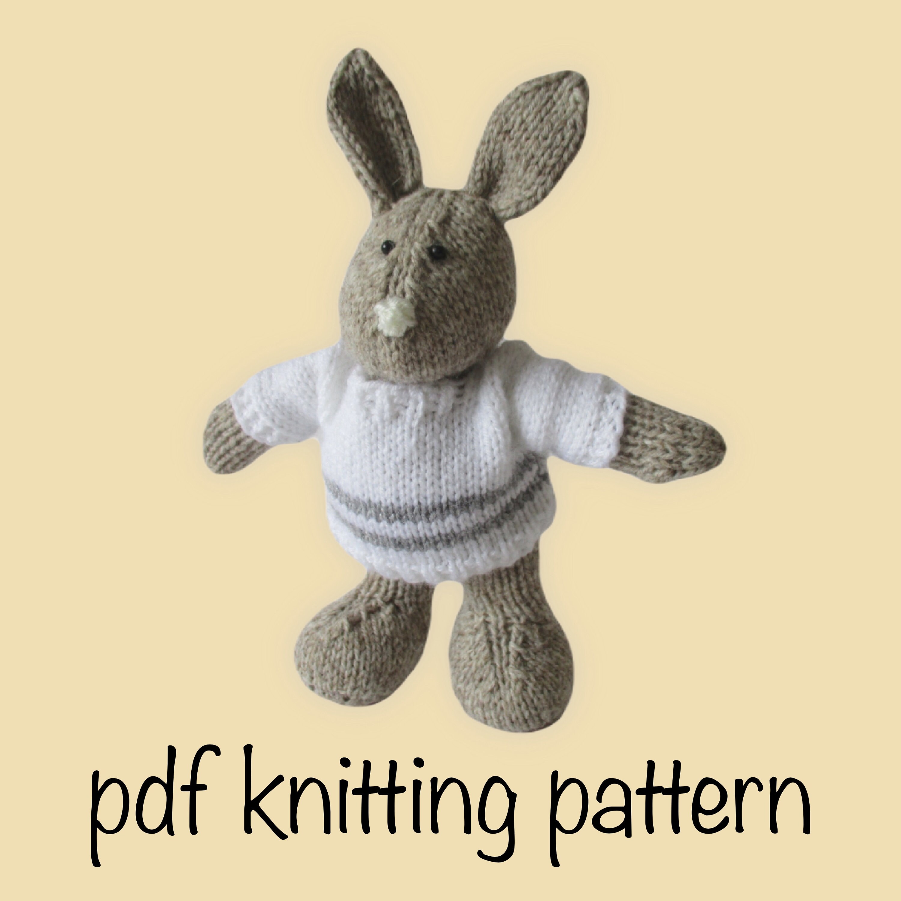 Pip the Bunny Toy Knitting Patterns - Etsy