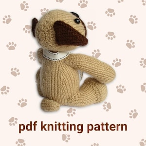 Pug Dog Toy Knitting Patterns - Etsy