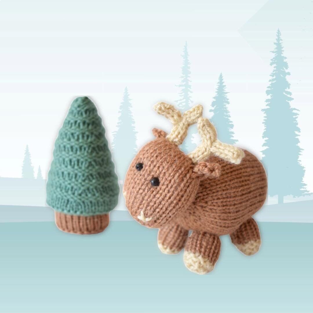 René the Reindeer Toy Knitting Patterns - Etsy