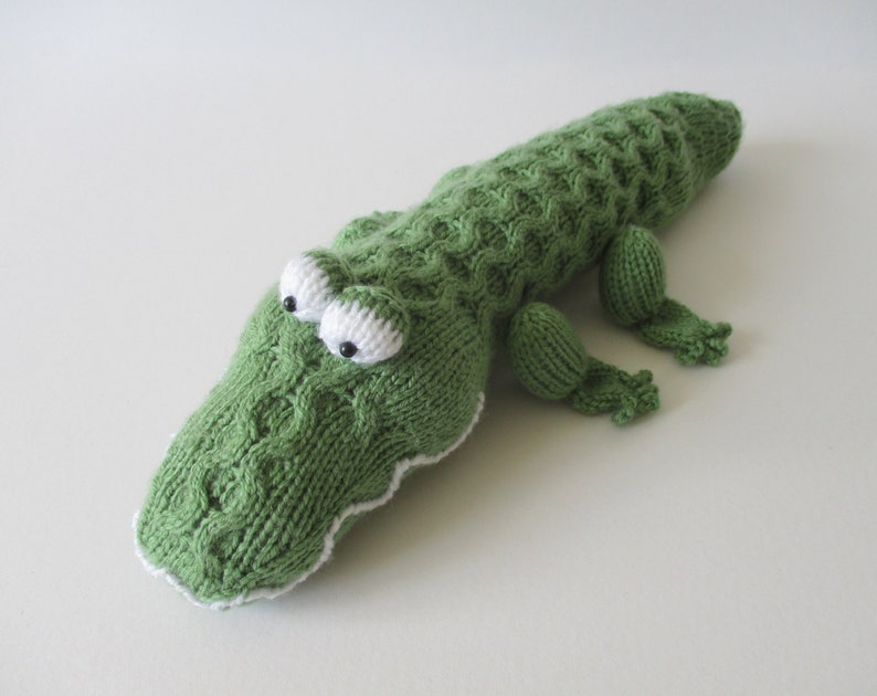Miles the Crocodile toy knitting pattern | Etsy