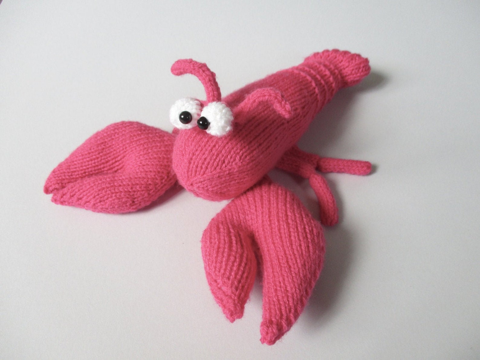 Larry the Lobster Toy Knitting Pattern - Etsy
