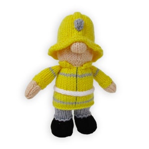 Fireman Fred Doll Knitting Pattern - Etsy