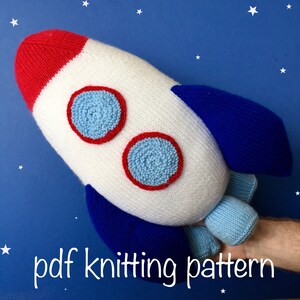 Rocket Cushion Toy Knitting Pattern - Etsy