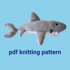 Great White Shark Toy Knitting Patterns - Etsy