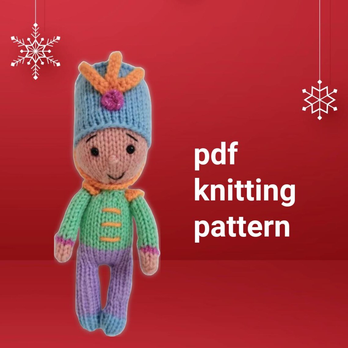 Knitting Pattern: "nutcracker and Sugarplum" Soldier and Fairy Dolls ...