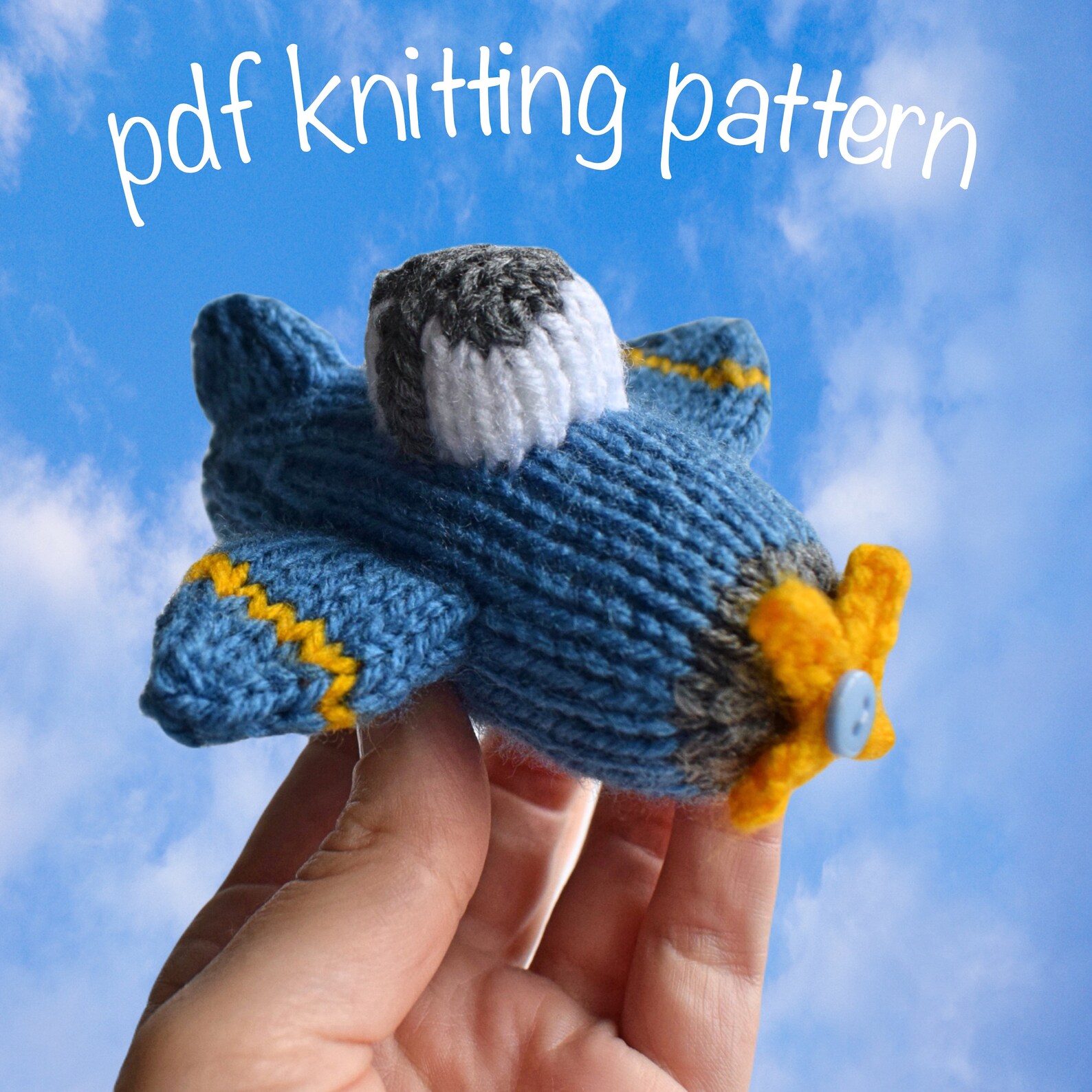 Dinky Plane Toy Knitting Pattern - Etsy
