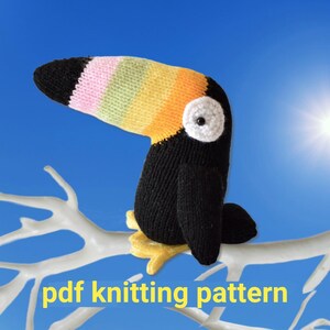 Tommy Toucan Toy Knitting Pattern - Etsy