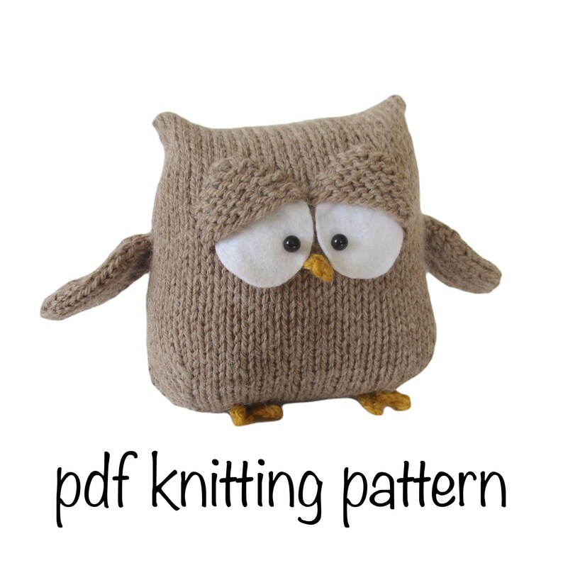 Oscar the Owl Toy Knitting Patterns - Etsy
