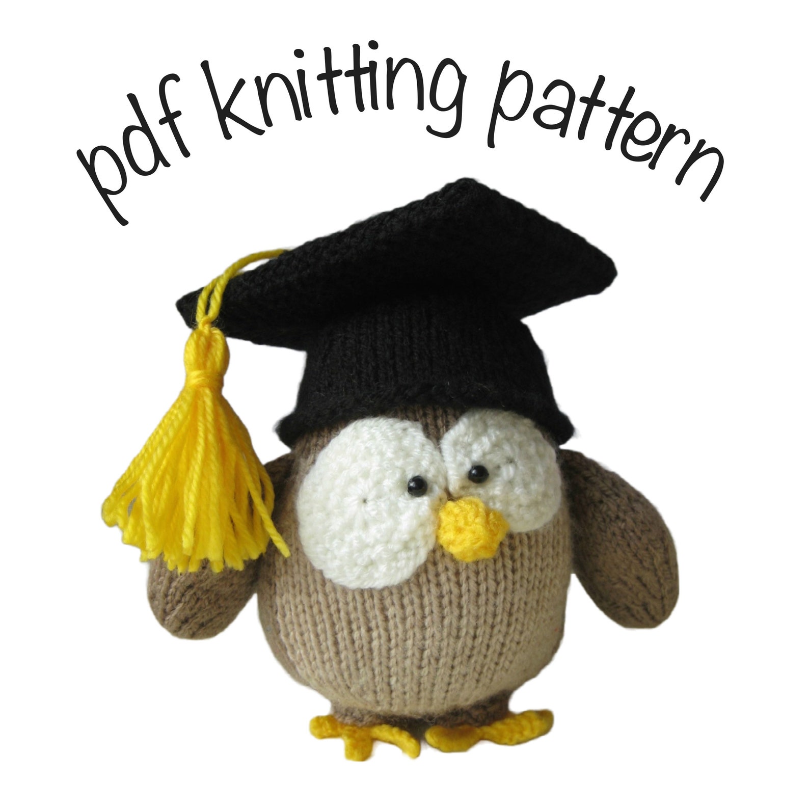 Graduation Owl Toy Knitting Patterns - Etsy