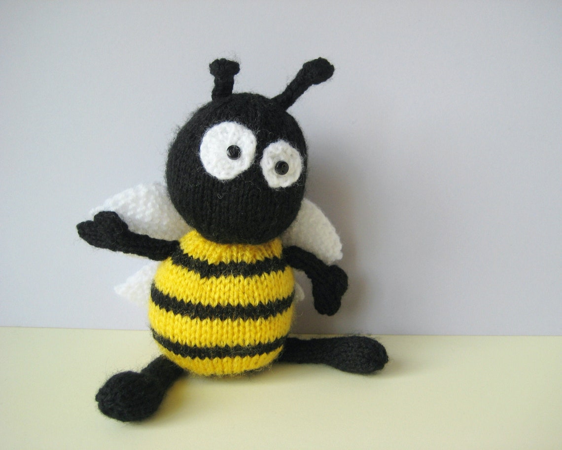 Bumble the Bee Toy Knitting Patterns - Etsy