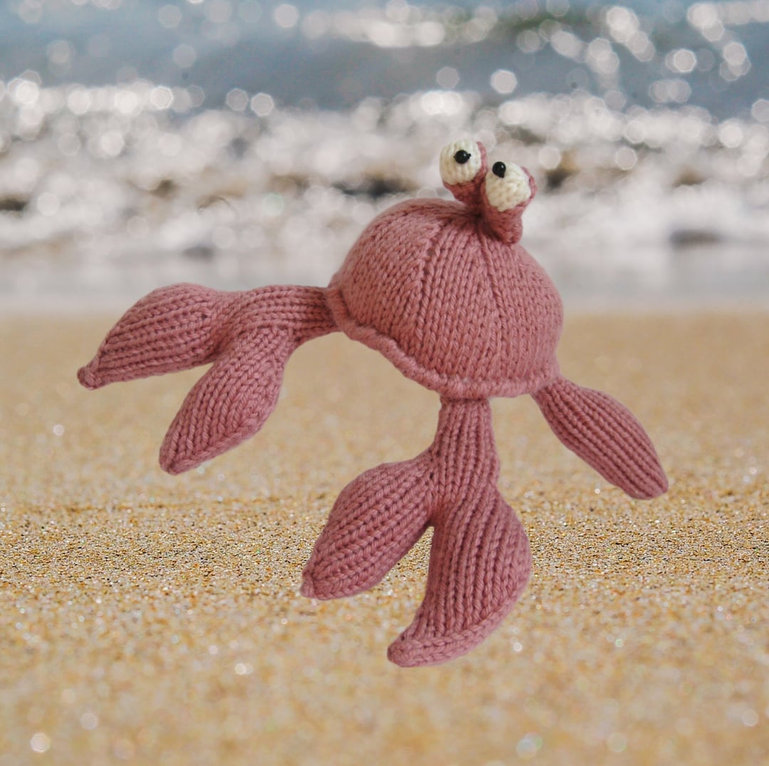 Pinky the Crab Toy Knitting Pattern - Etsy