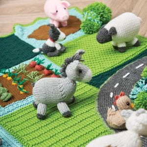 Patchwork Farm Play Set Toys Knitting Patterns PDF Digital Download ...