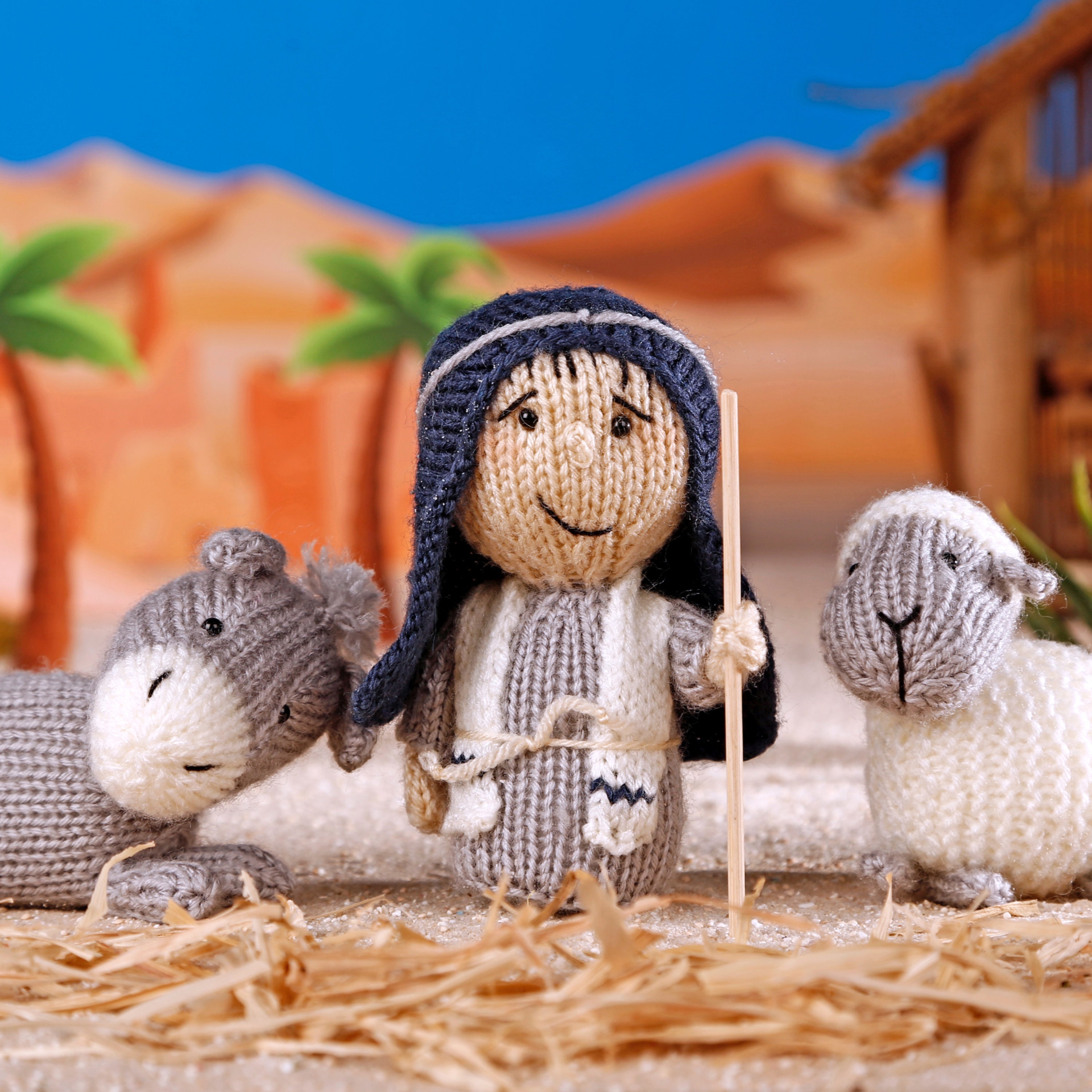 On a Starry Night Knitting Pattern - Nativity Dolls Set - PDF Download ...