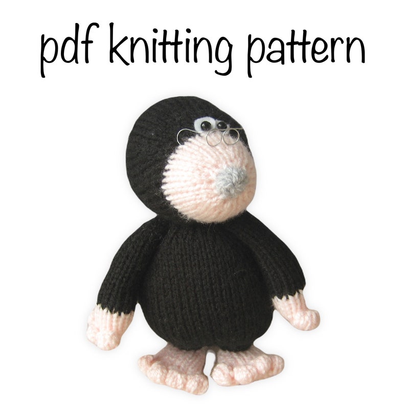 Milton the Mole Toy Knitting Pattern - Etsy