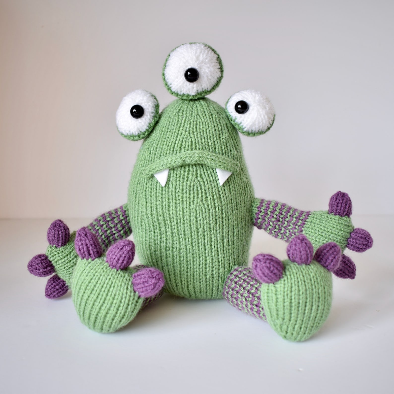 Mr Monster Toy Knitting Pattern | Etsy