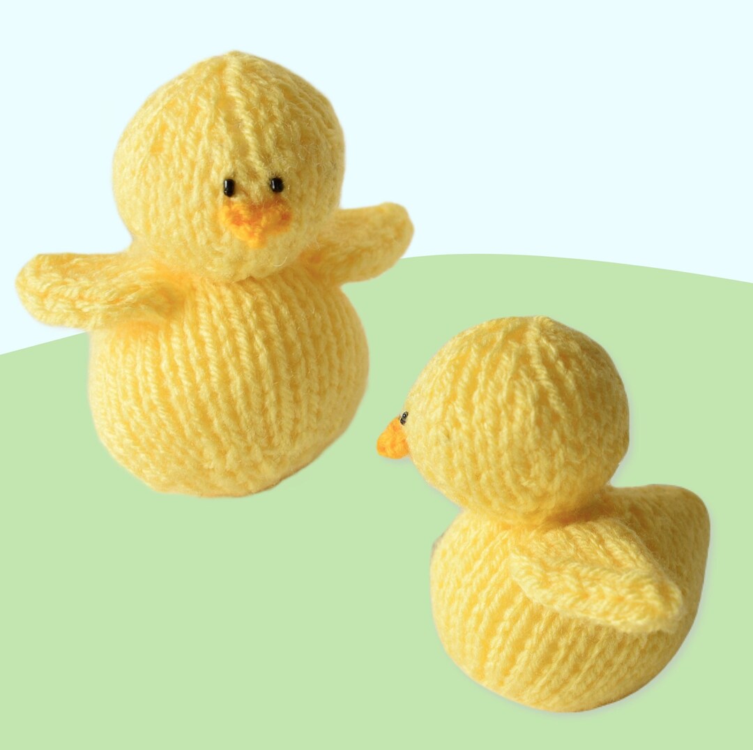 Chick Toy Knitting Pattern - Etsy