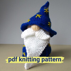 Grumble-snuff the Wizard Toy Knitting Patterns - Etsy