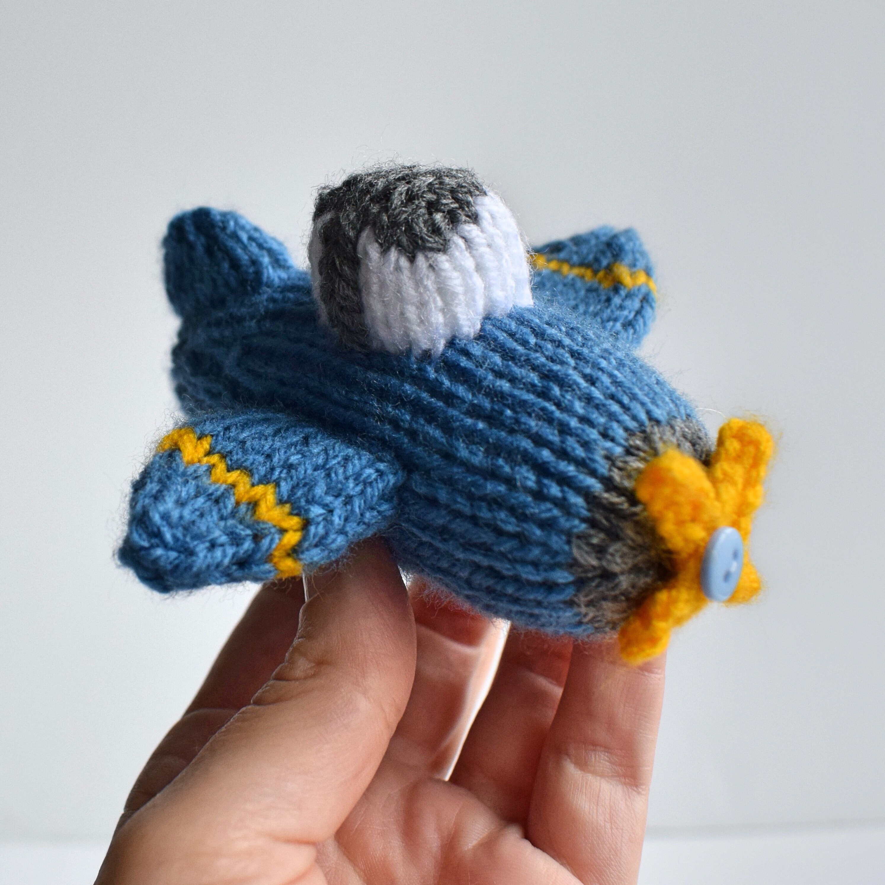 Dinky Plane Toy Knitting Pattern | Etsy