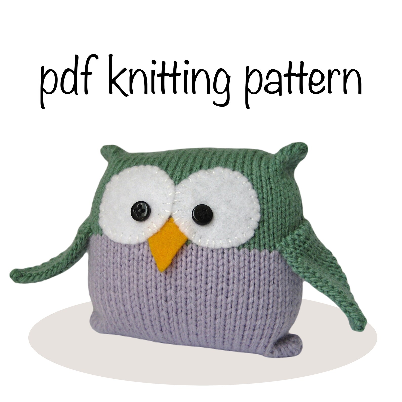 Tooley Owl Toy Knitting Pattern - Etsy