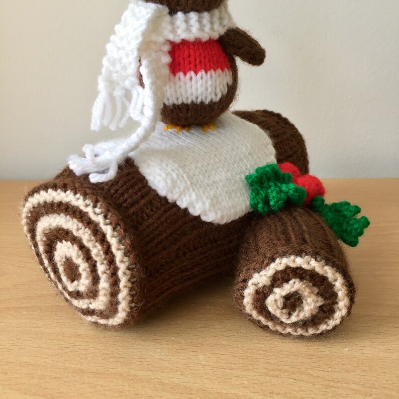 Yule Log Christmas Decoration Knitting Pattern - Etsy