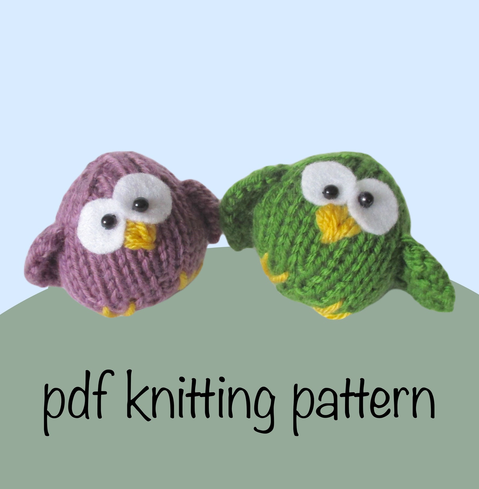Little Owl Toy Knitting Pattern - Etsy