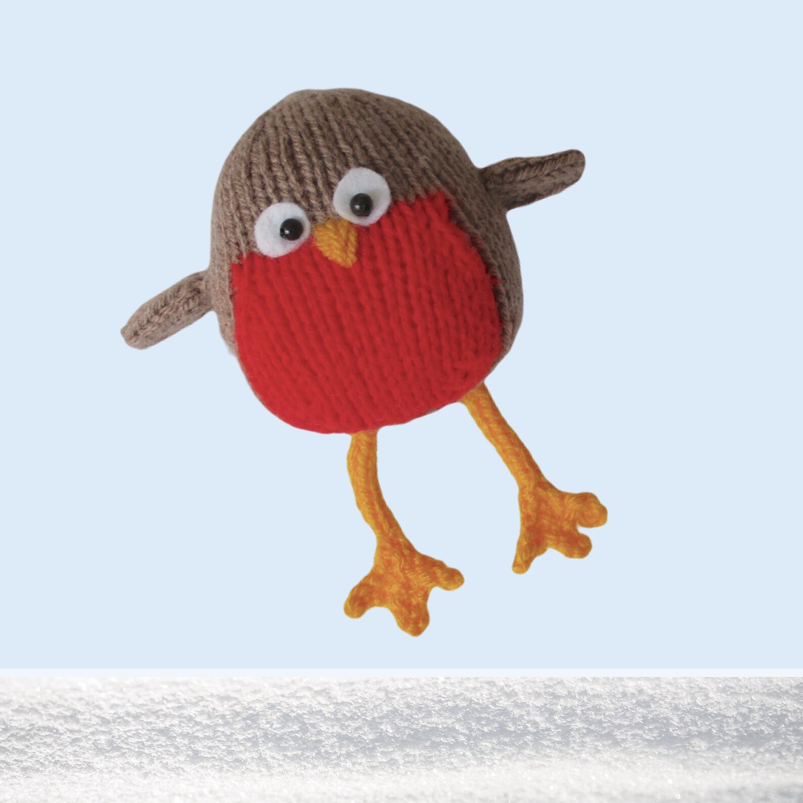 Jolly Robin Toy Knitting Pattern - Etsy