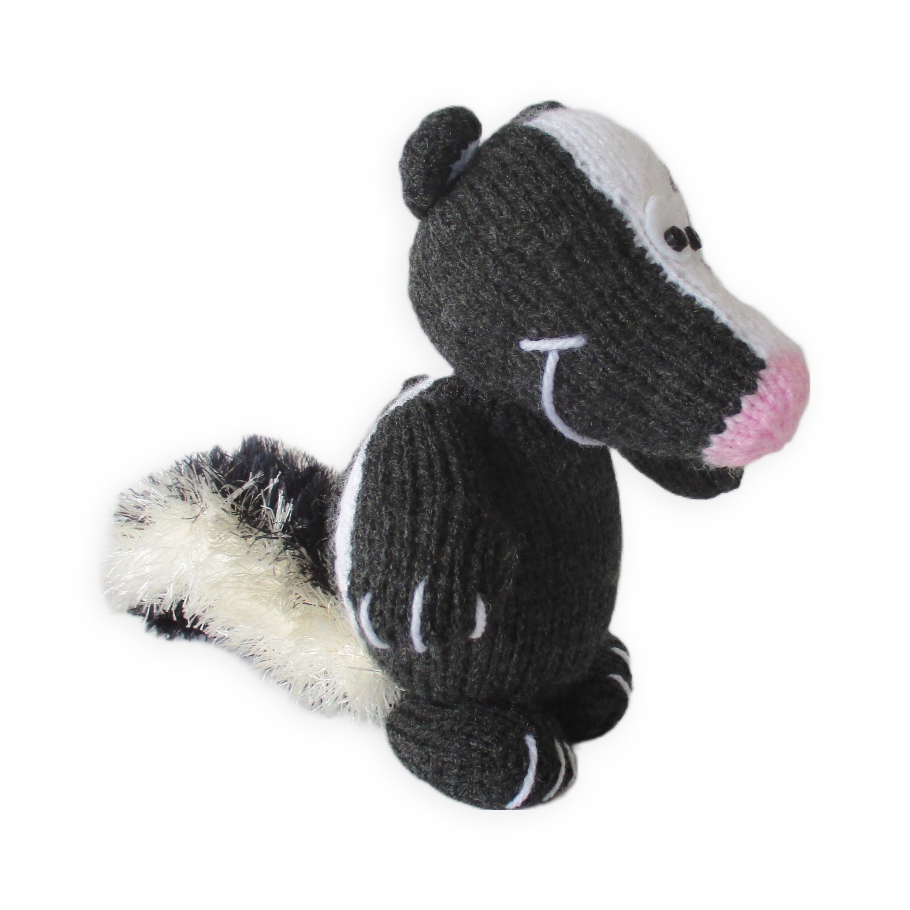 Cyril the Skunk Toy Knitting Patterns - Etsy UK