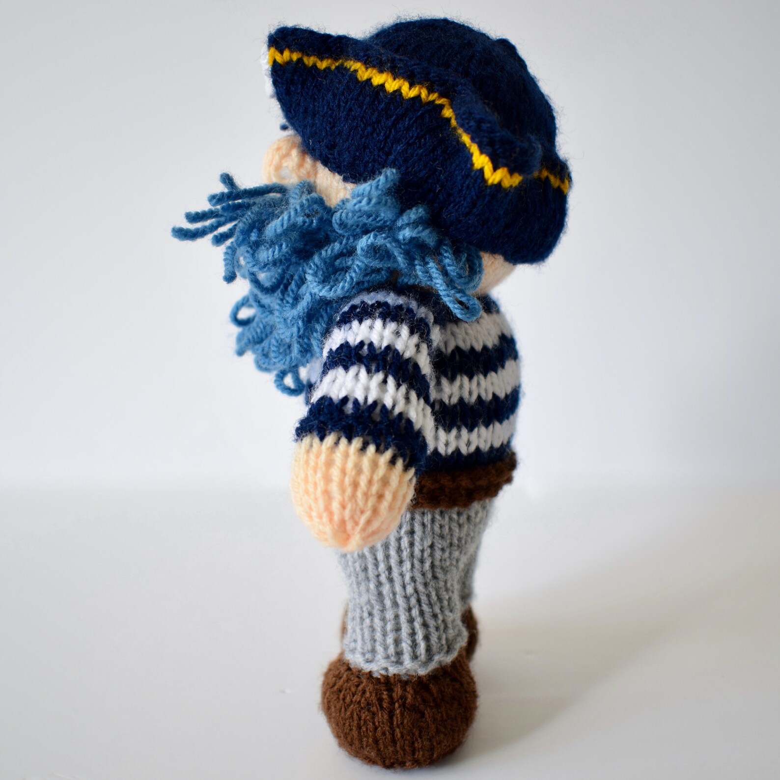 Captain Bluebeard Toy Doll Knitting Pattern - Etsy