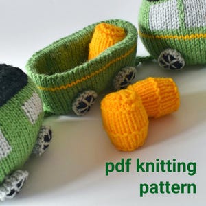 Toy Train Set Knitting Pattern - Etsy