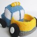 Toy Truck Knitting Pattern - Etsy
