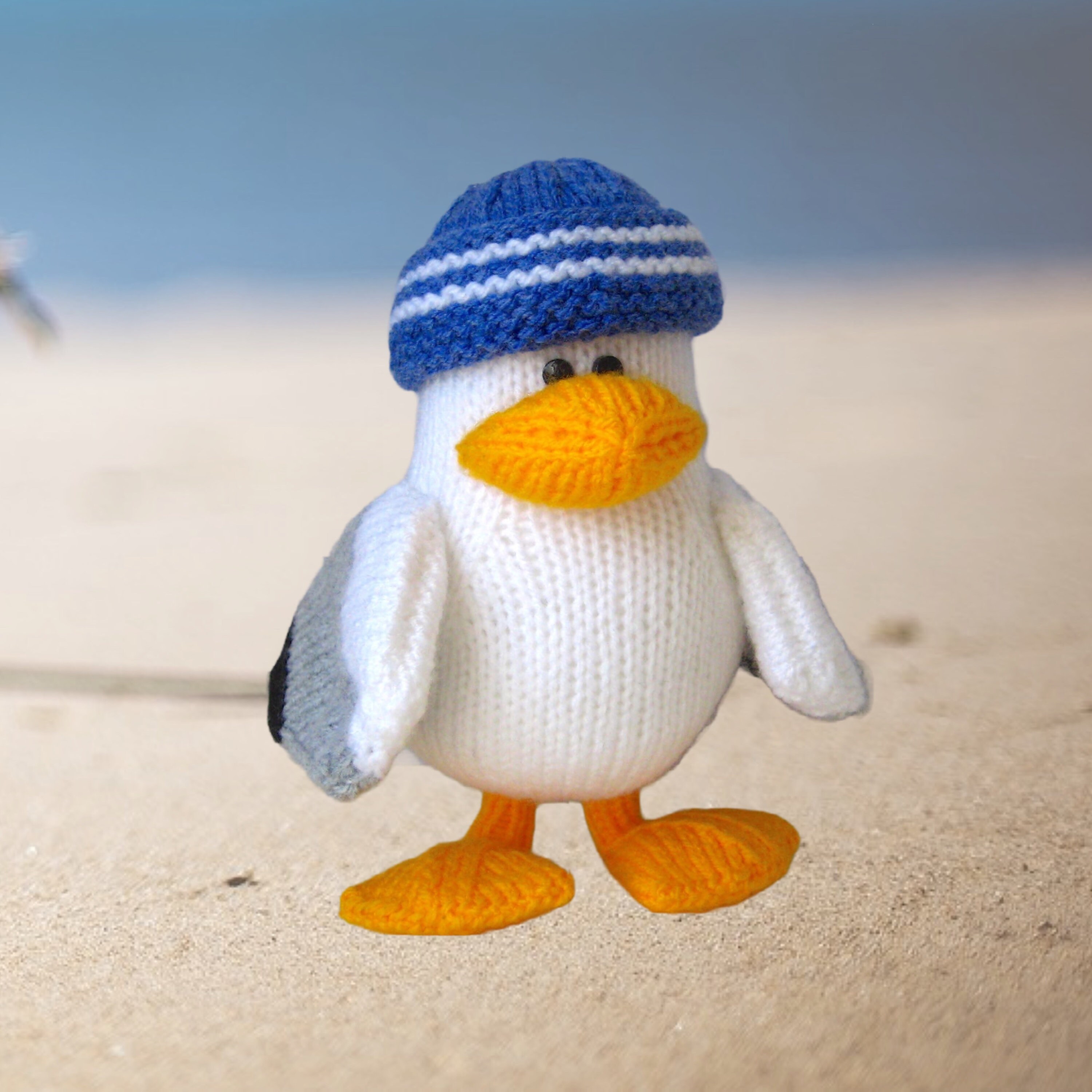 Sid the Seagull Toy Knitting Patterns - Etsy Canada