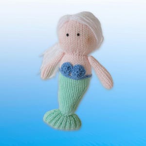 Knitting Pattern: "marina the Mermaid" Doll Toy for 3.5mm US4 Needles ...
