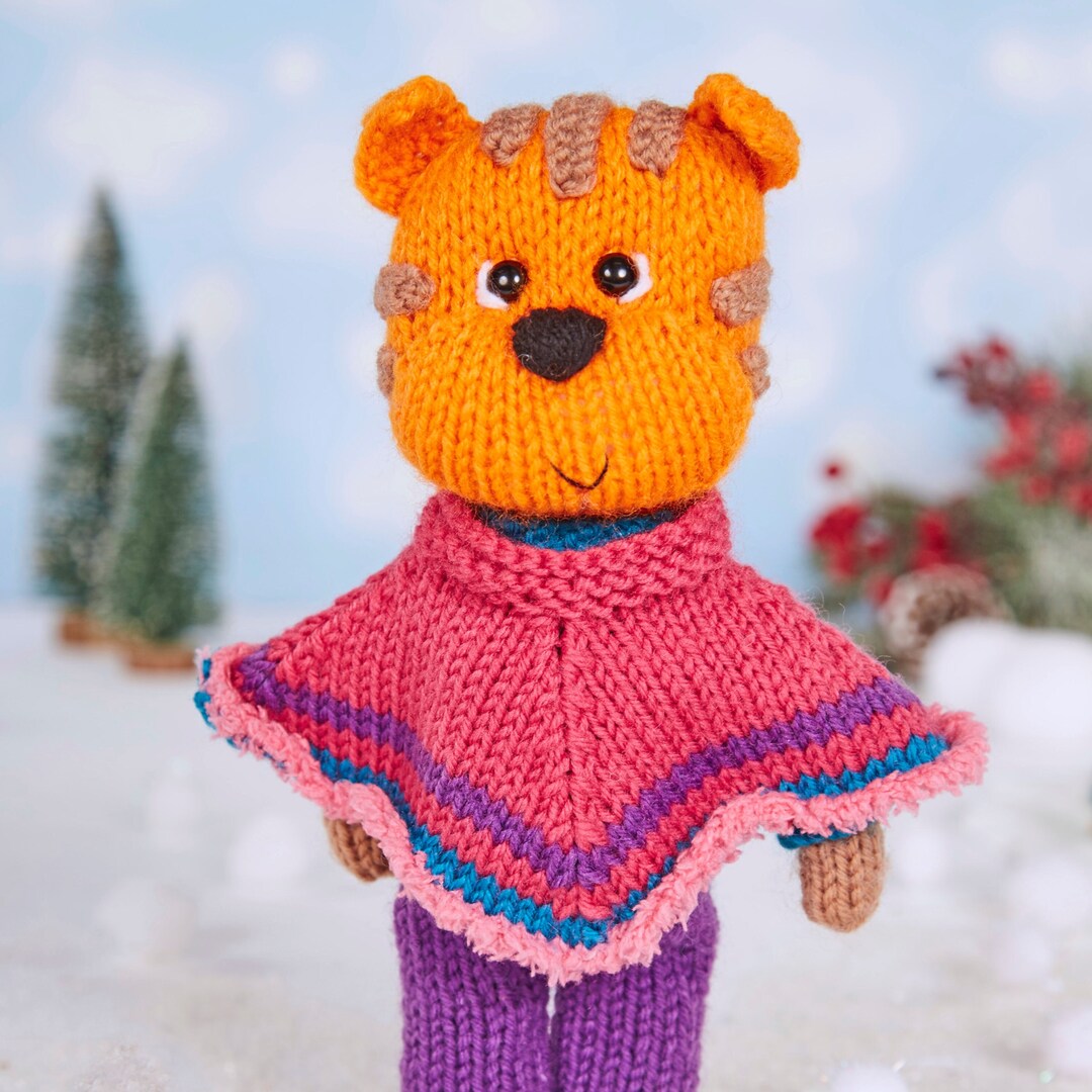 Tillie the Tiger Toy Knitting Pattern PDF Download - Etsy