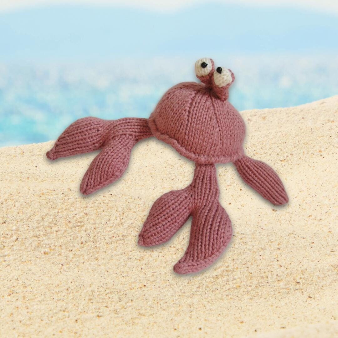 Pinky the Crab Toy Knitting Pattern - Etsy