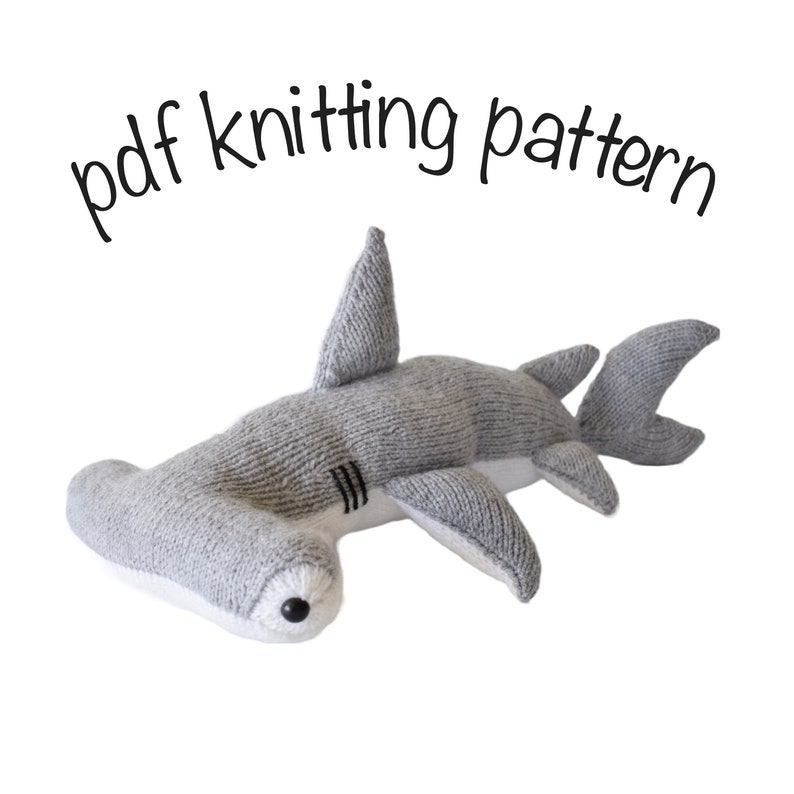 Hammerhead Shark Toy Knitting Patterns - Etsy