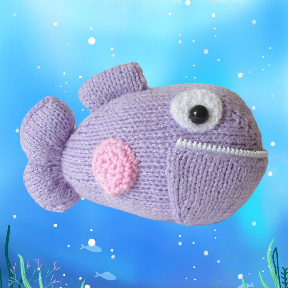 Piranha Toy Fish Knitting Pattern - Etsy