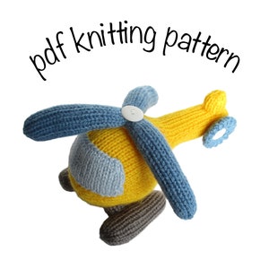 Helicopter Toy Knitting Pattern - Etsy